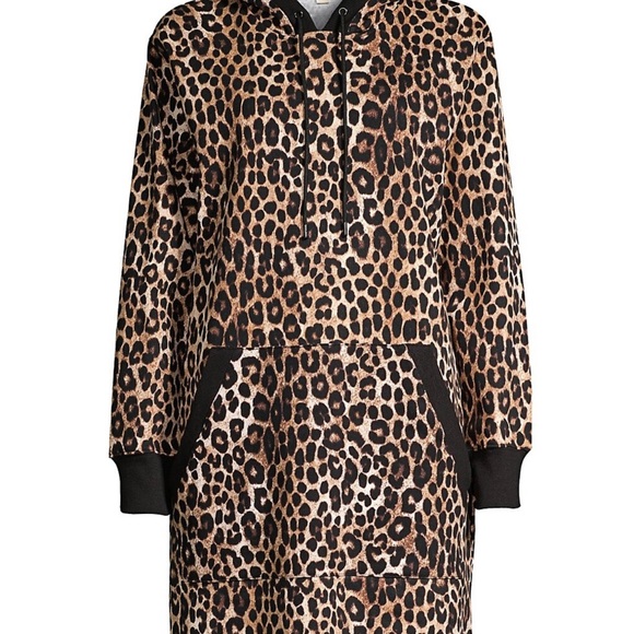 Michael Kors | Dresses | Michael Kors Mega Cheetahprint Hoodie Dress ...
